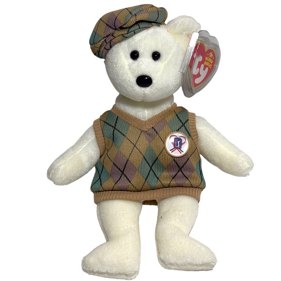 Ty | Toys | Ty Tour Teddy The Pga Golf Beanie Baby Bear Mint With Mint ...